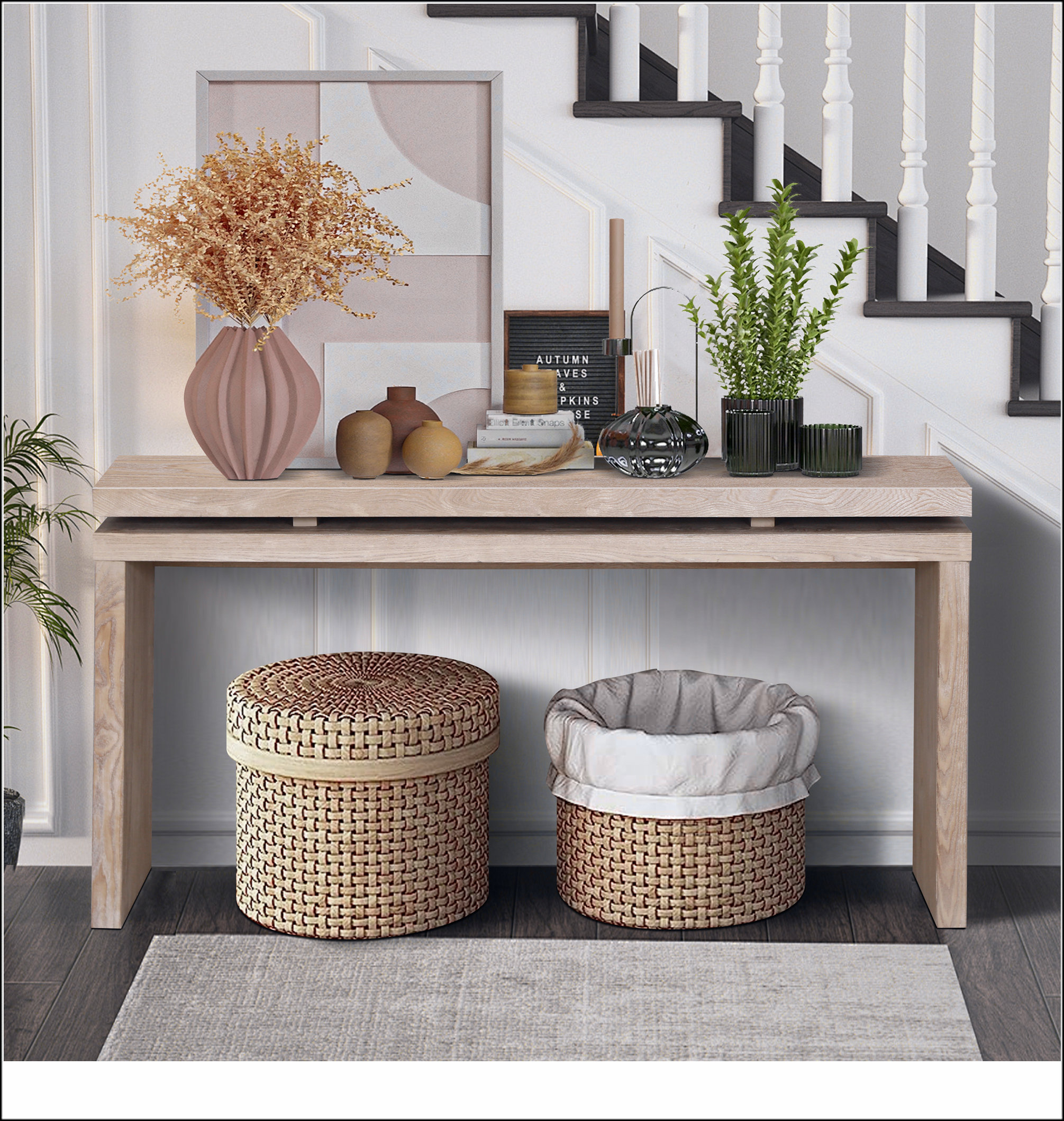 Ophelia & Co. Console de 60 po Farmhouse - Wayfair Canada