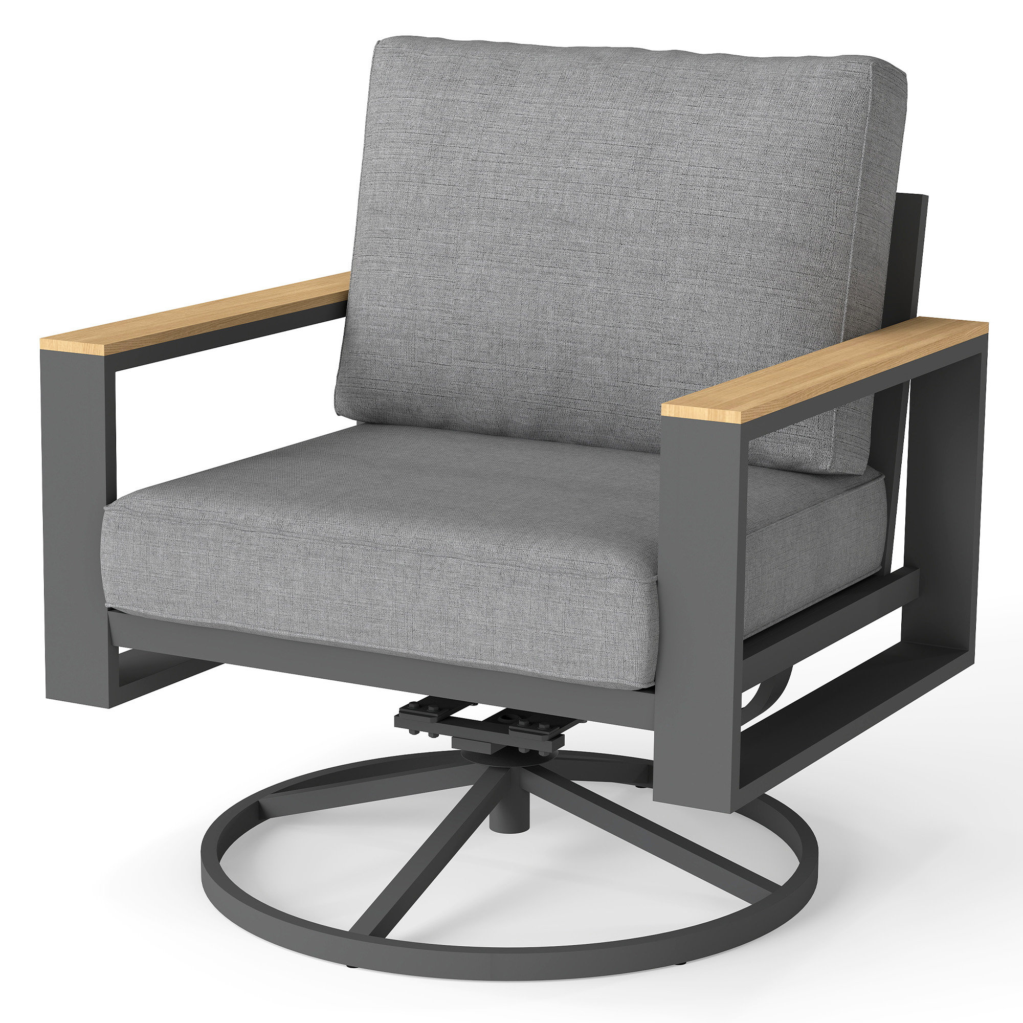 Latitude Run® Patio Swivel Chairs With 360-Degree Rotating - Wayfair Canada