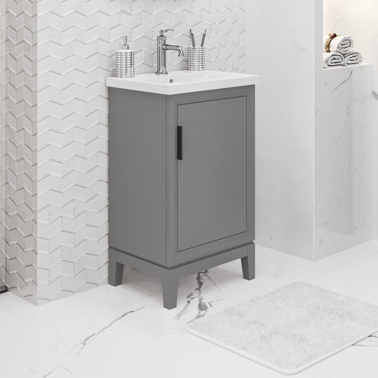 Longshore Tides Elsa 20" Bath Vanity with Modern Single Faucet | Wayfair