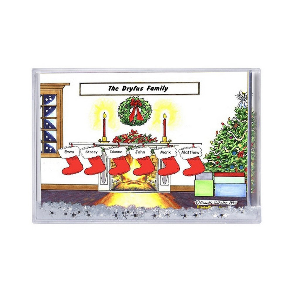 Printed Perfection Personalized Christmas Stocking - 6 Snow Globe Frame ...