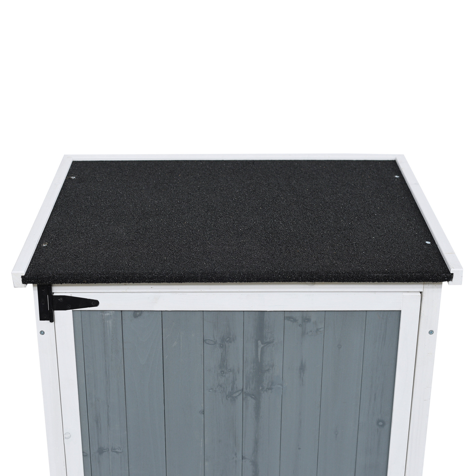 Kivaritio Two-Tone 54" Storage Shed Featuring Scheme, Sloped Roof To ...