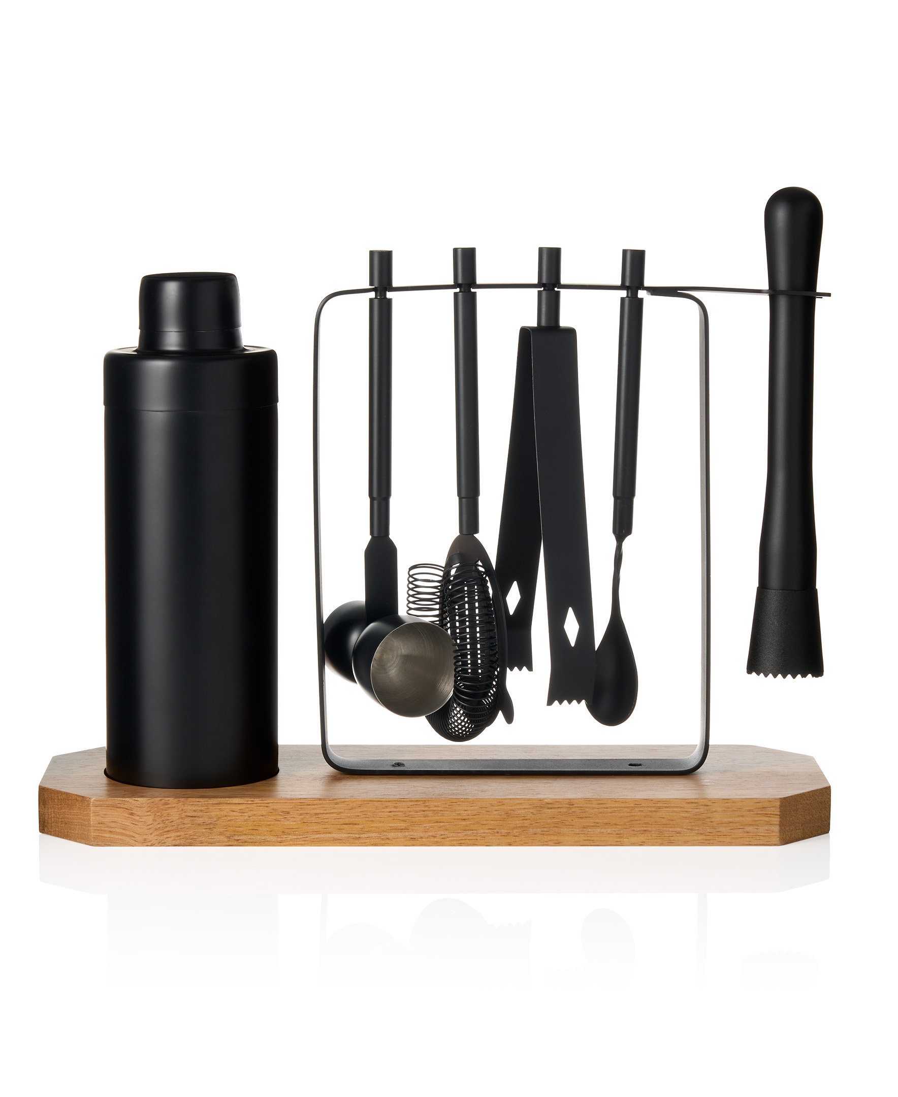 Godinger Silver Art Co Noir 7 Piece Bar Tool Set & Reviews | Wayfair