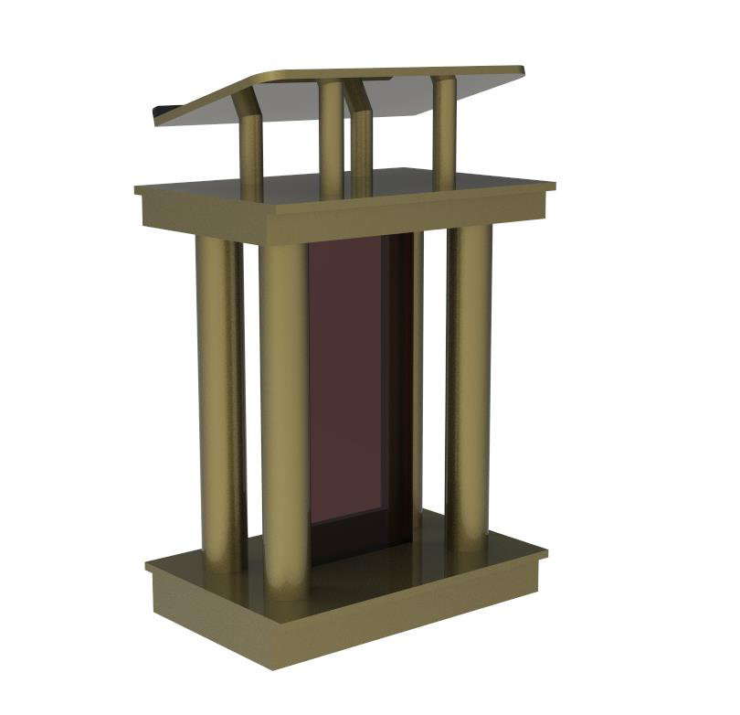 FixtureDisplays Large Church Pulpit, Deluxe Podium Lectern, Debate ...