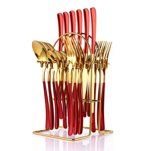 Red Flatware Sets | From $30 Until 11/20 | Wayfair | Wayfair