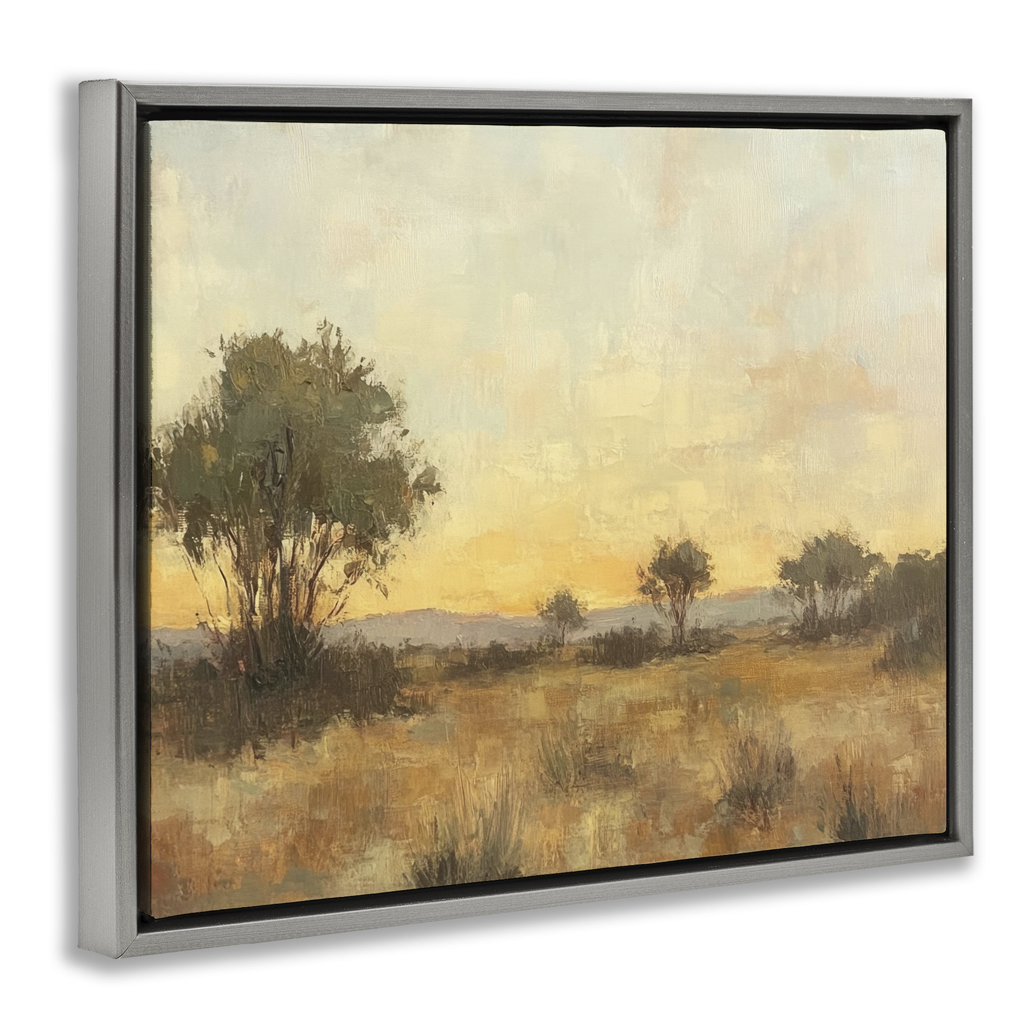 Latitude Run® Honey Hued Horizon Floating Frame, design by Petal Prints ...