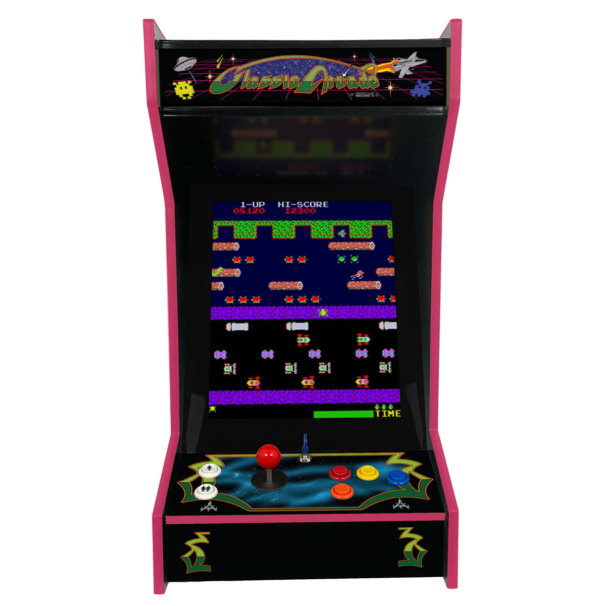 Suncoast Arcade Tabletop Arcade Machine with 19" Monitor and 60 Retro ...