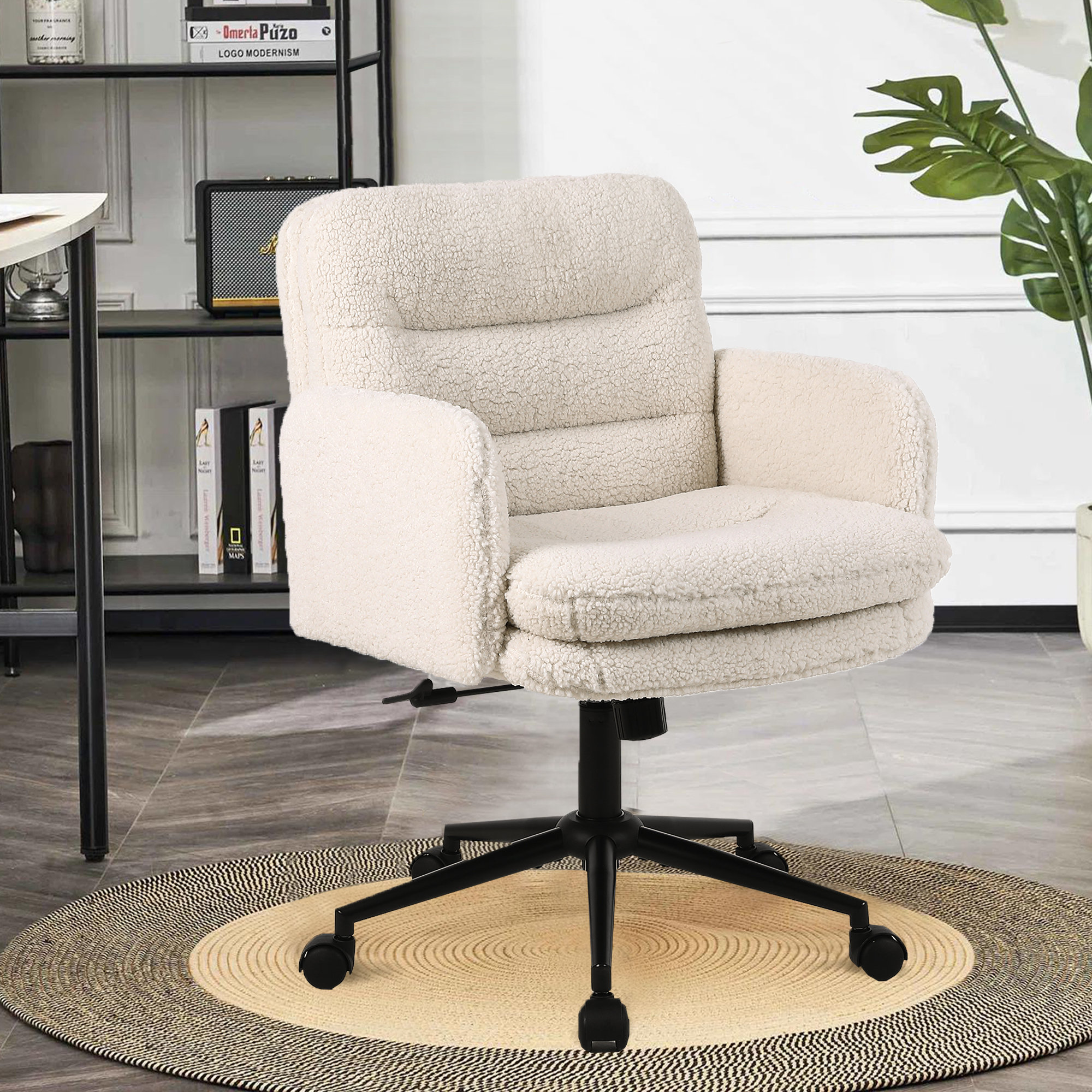Brayden Studio Bearett Upholstered Office Chair Desk Chair Home Office ...