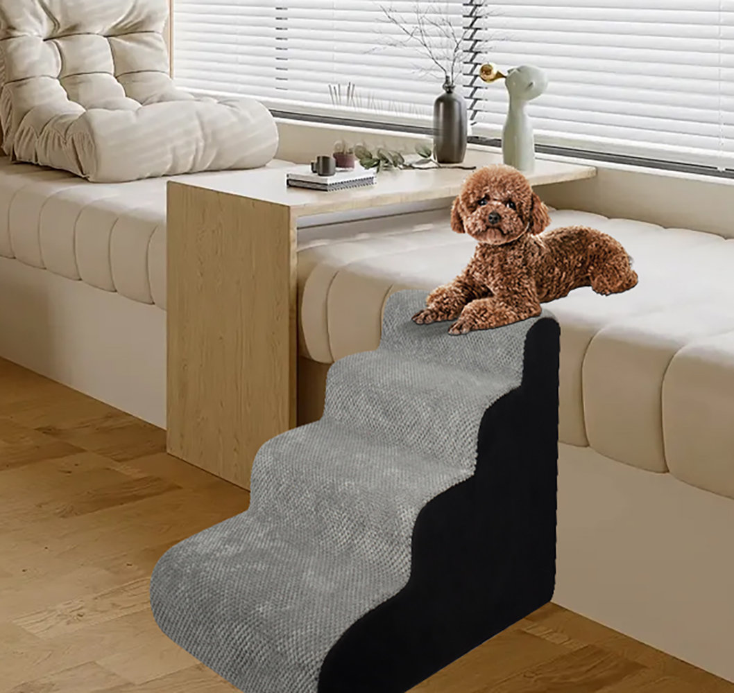 Archie & Oscar™ 4 Step Dog Steps For High Beds And Couch Climbing, High ...