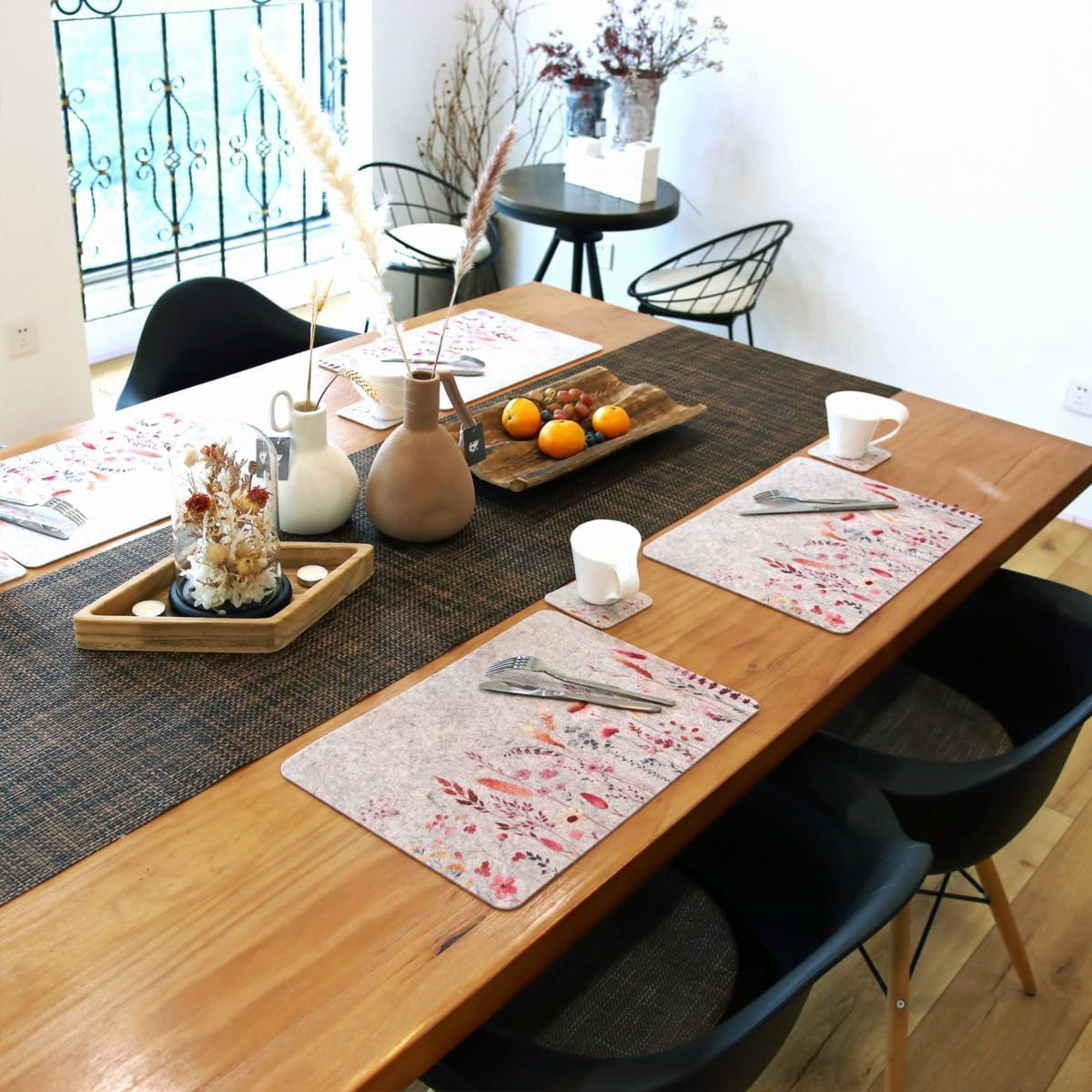 OLVOK Table Mats Set Of 6,Felt Placemats | Wayfair