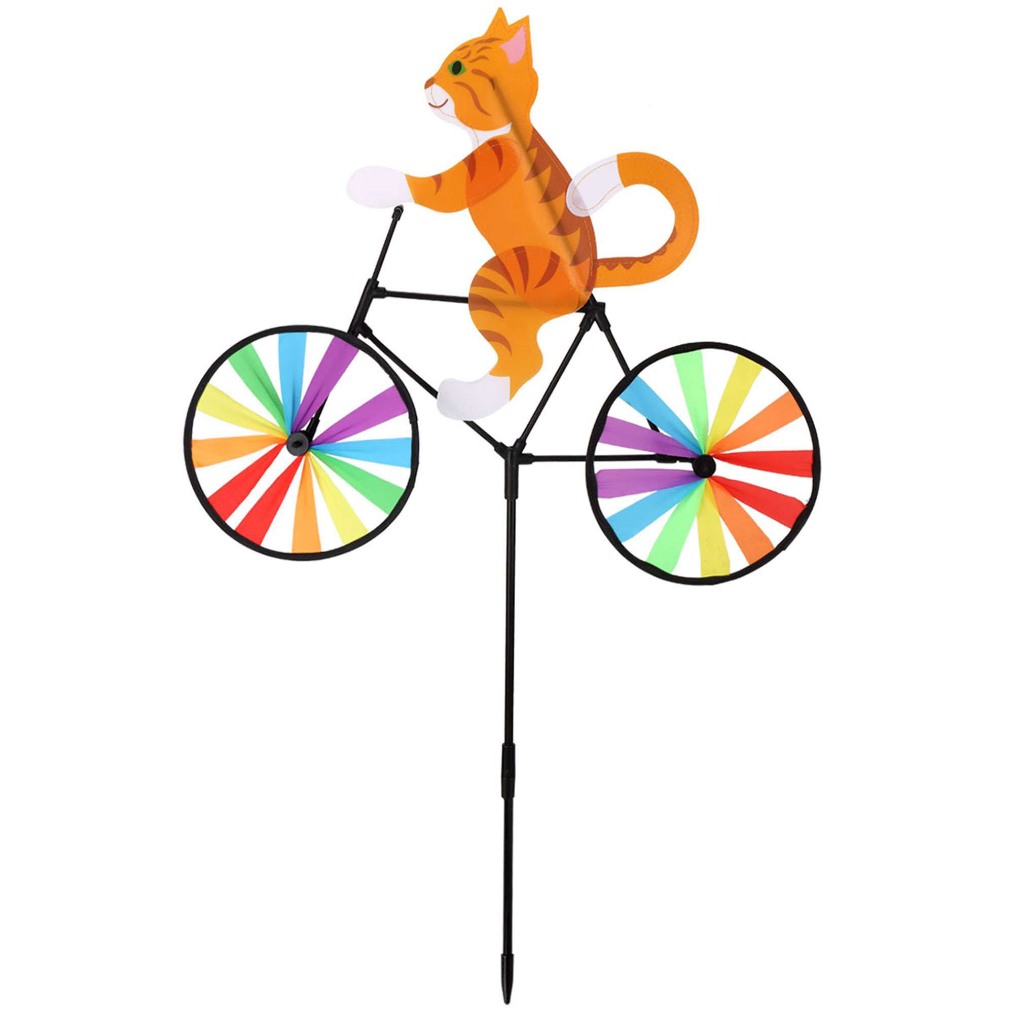 Arlmont & Co. Nefsad Animal Riding Bike Wind Spinner Outdoor Windmill ...