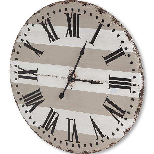 Rosalind Wheeler Oversized Gunning 42" Wall Clock & Reviews | Wayfair