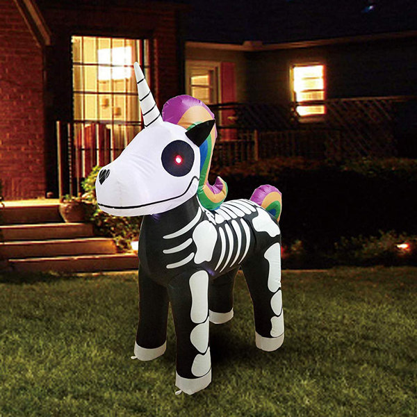 The Holiday Aisle® Skeleton Unicorn Inflatable & Reviews - Wayfair Canada