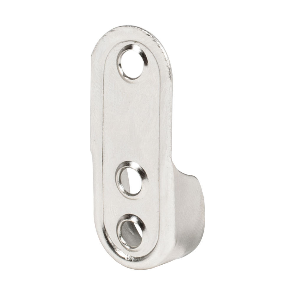 Rebrilliant 2 Metal Closet Rod Hanging Brackets For 15X30 Mm Steel Oval ...