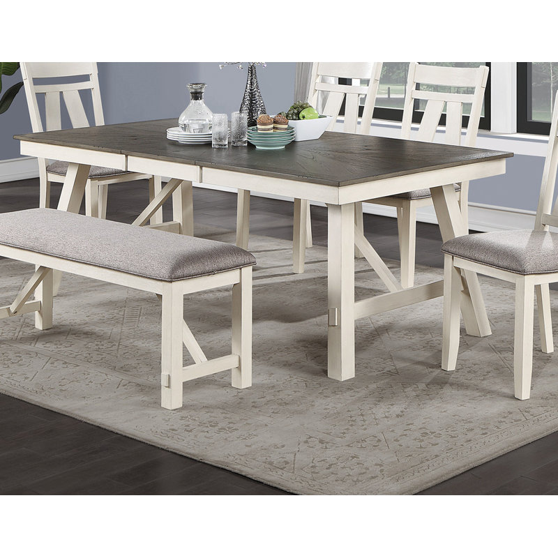 August Grove® Connahey 1pc Rectangular Dining Table with Leaf | Wayfair