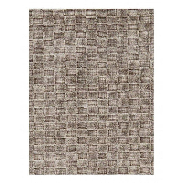 Isabelline Geometric Handmade Rectangle 4' x 5'11" Wool/Cotton Area Rug ...