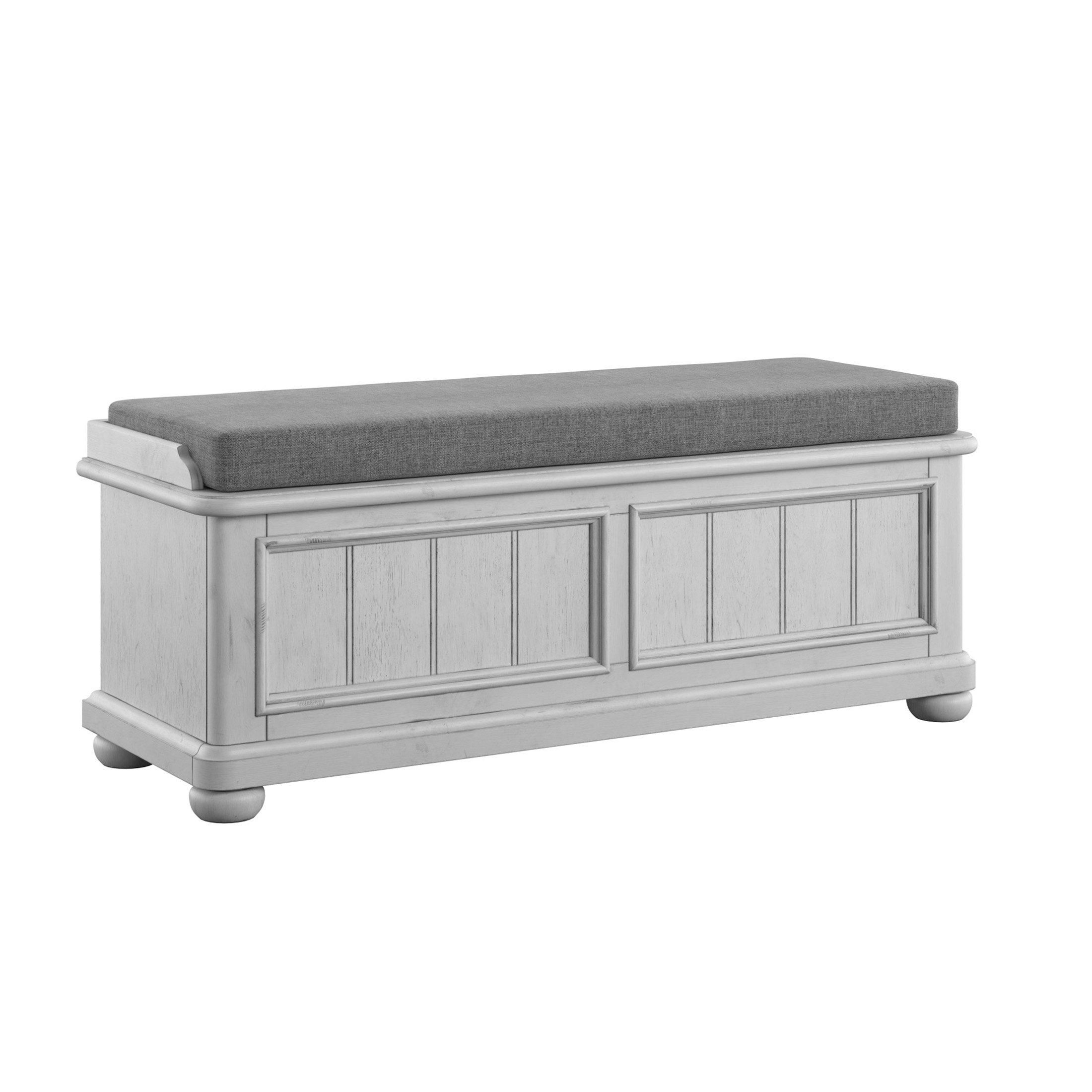 Rosdorf Park Mariano Grey Storage Bench - Wayfair Canada