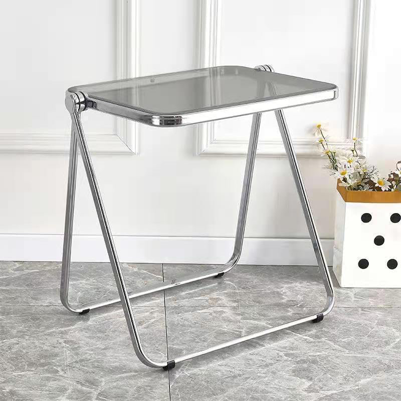 Orren Ellis Foldable Acrylic Tray Table, Clear TV Tray Small Folding ...