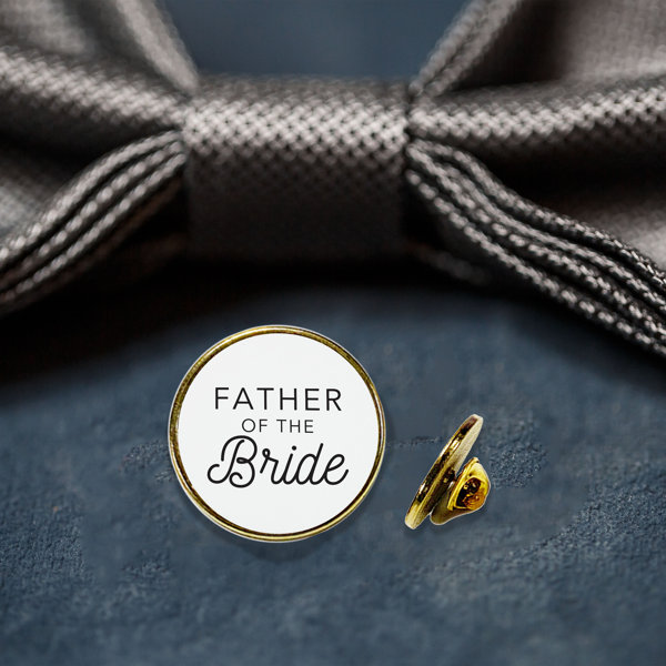 Koyal Wholesale Father Of The Bride Enamel Lapel Pin | Wayfair