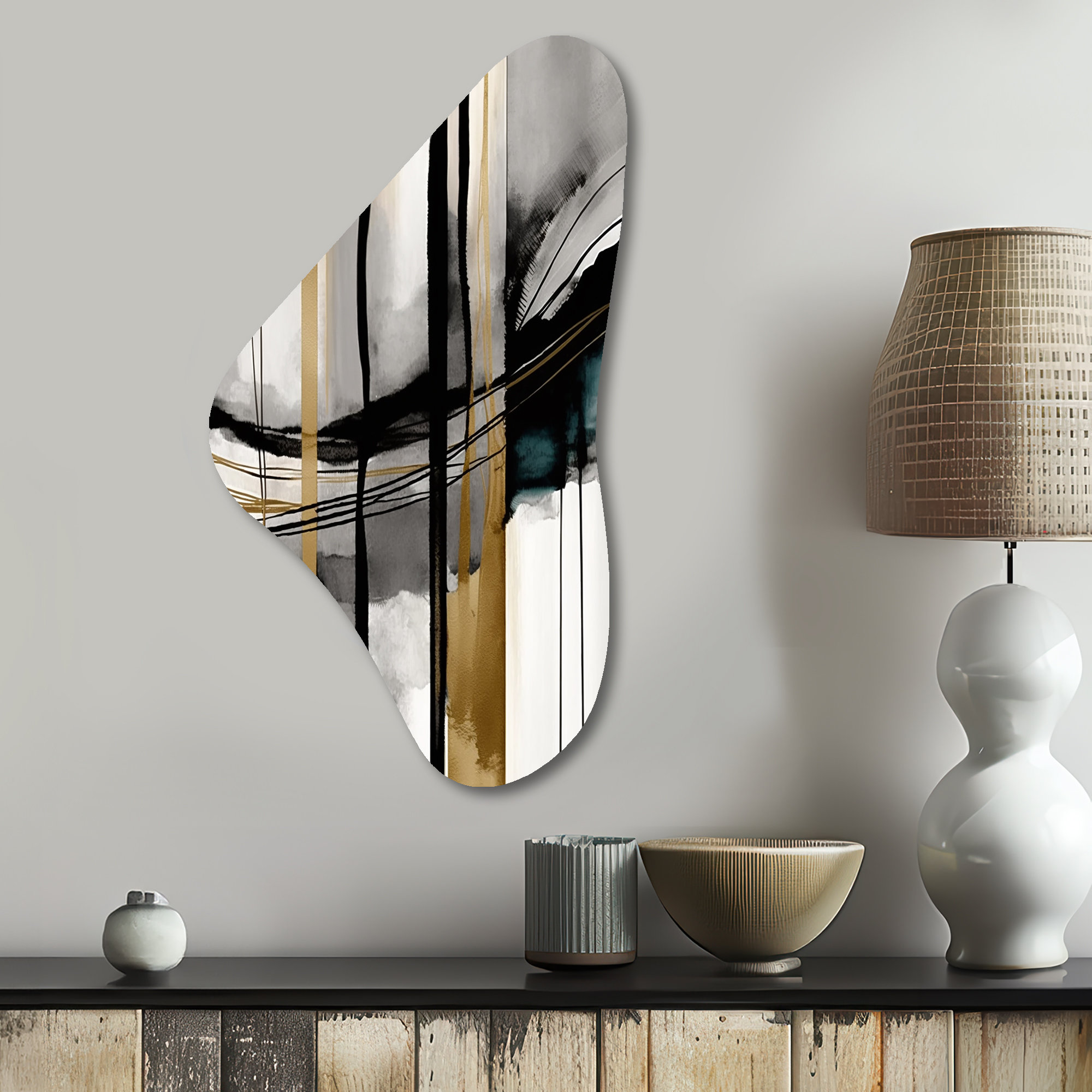 Design Art Abstract Transitional Modern Shapes II - Abstract Shapes ...