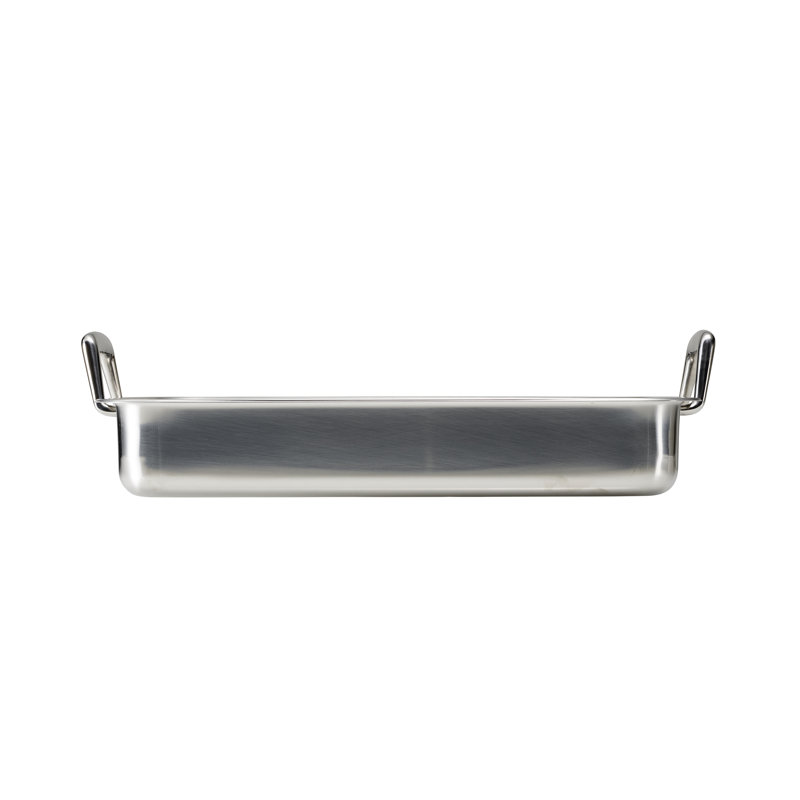 Tramontina 16.94 in. Stainless Steel Prima Lasagna Gourmet Roasting Pan ...