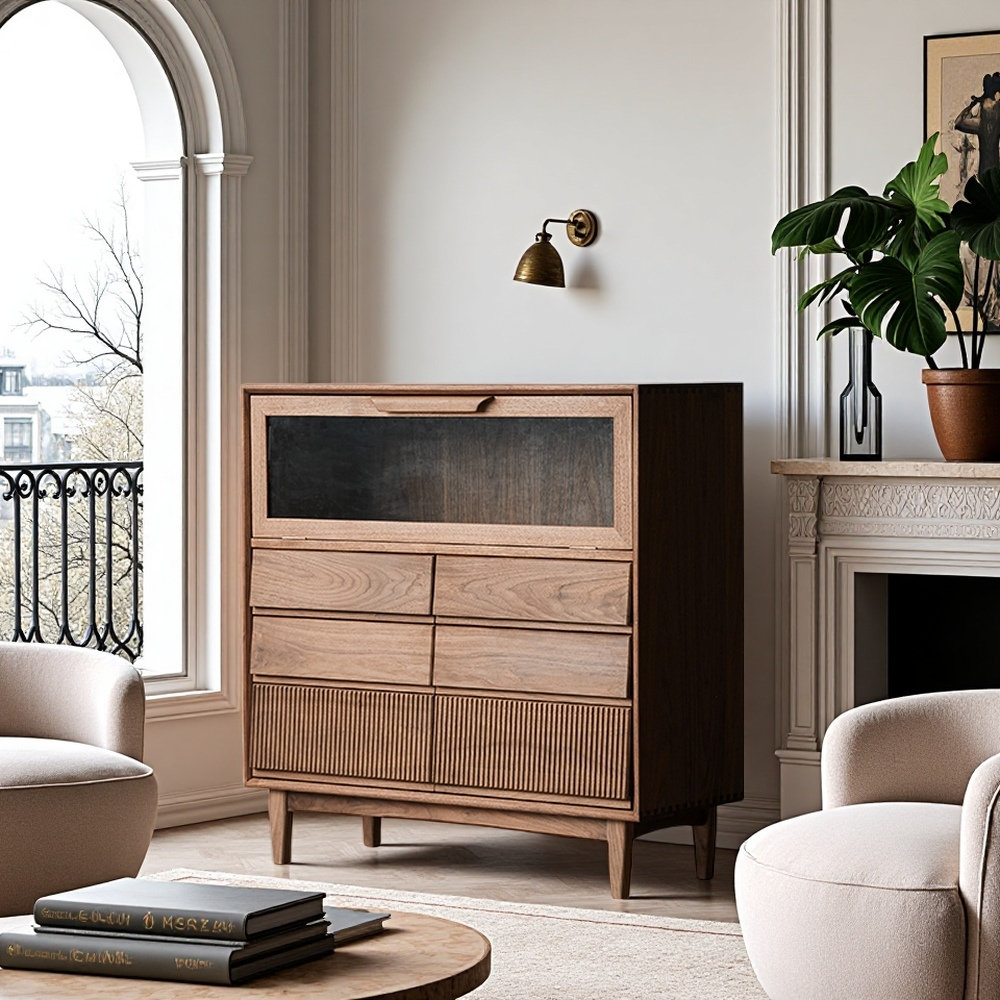 Kaoloupin Drawer flip door bookcase | Wayfair