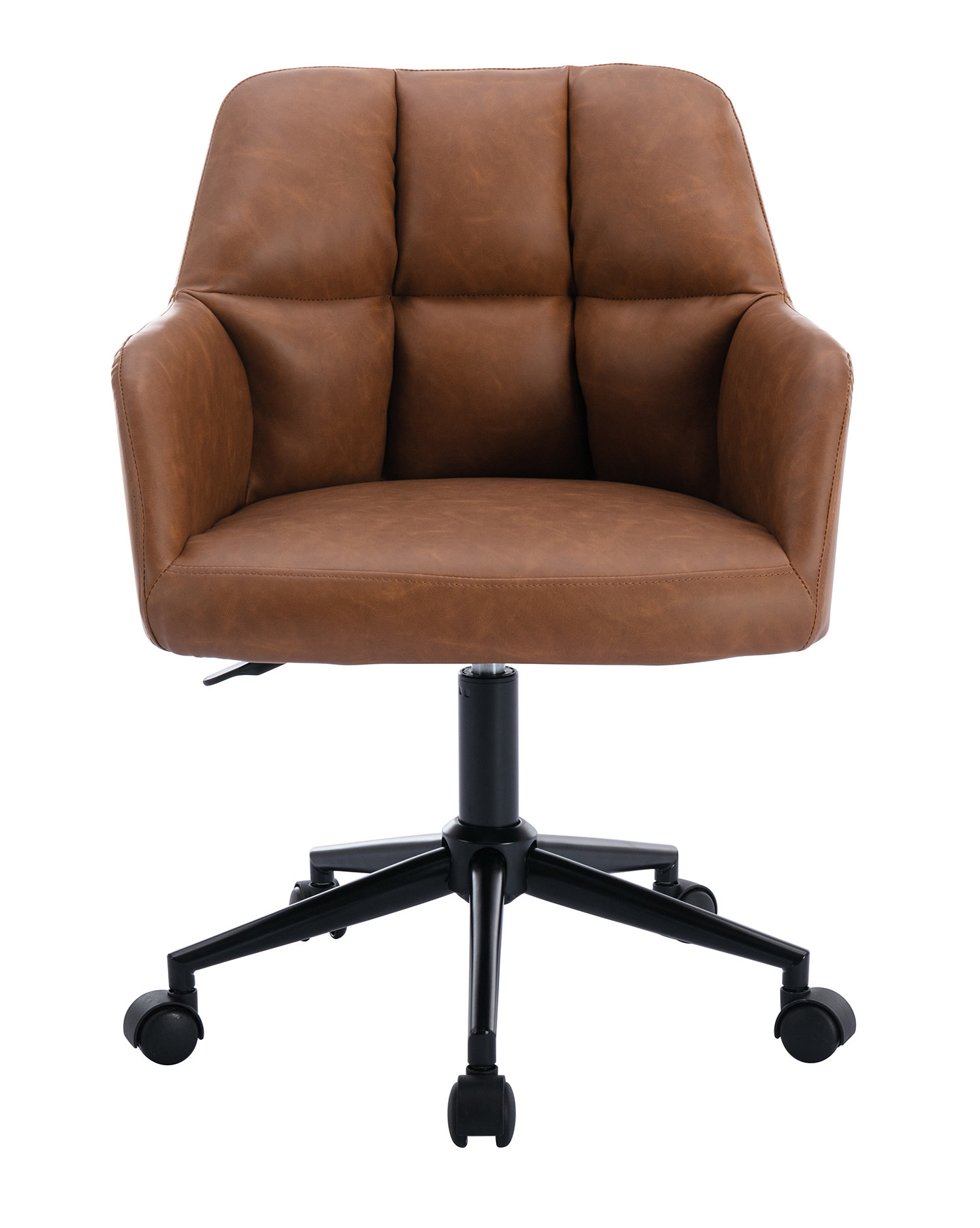 17 Stories Comfy Faux Leather Desk Chair Modern Computer Task Chair ...
