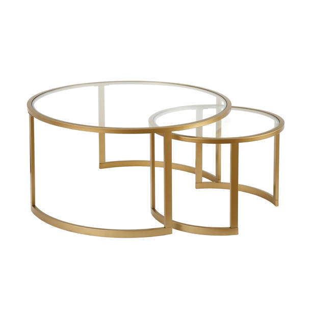Mercer41 Stark Glass Frame Nesting Tables & Reviews | Wayfair