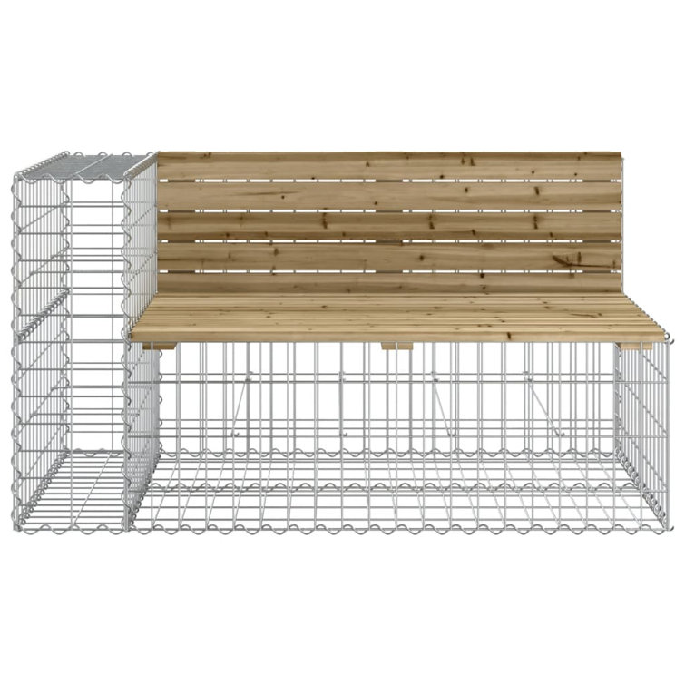 Dakota Fields Wooden Galvanized Steel Storage Bench | Wayfair.co.uk
