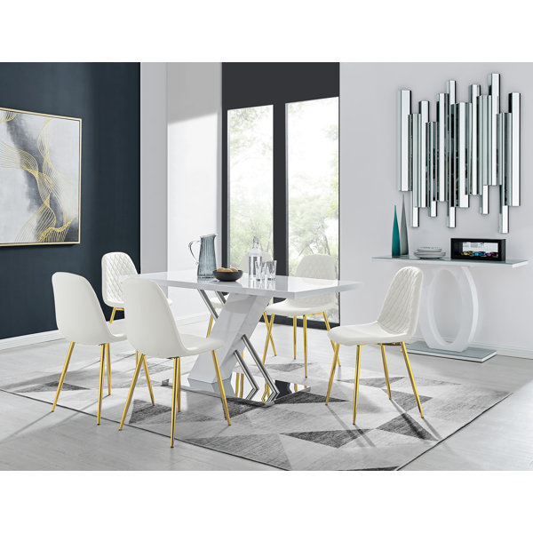 Canora Grey Eubanks Dining Set with 6 Chairs & Reviews | Wayfair.co.uk