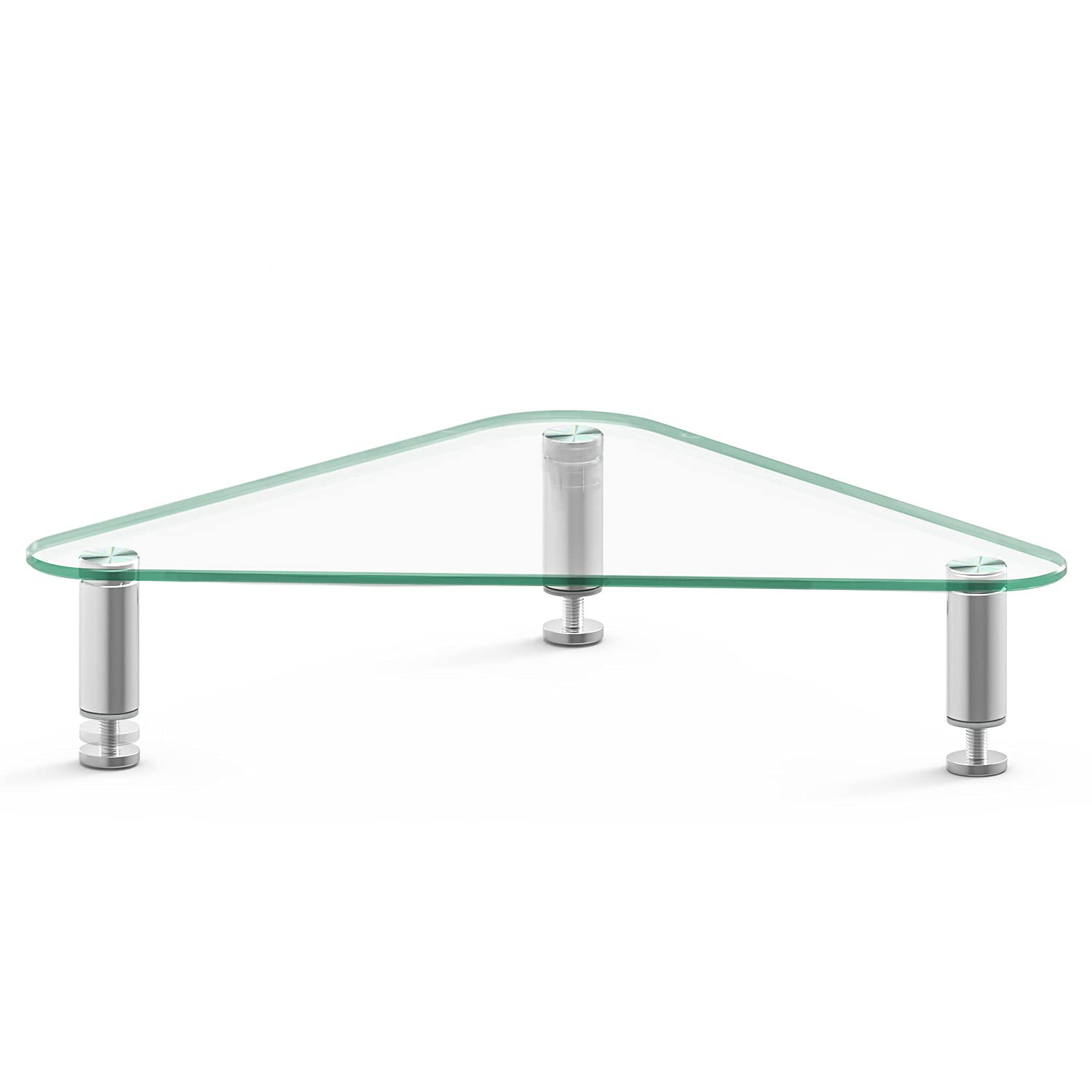 George Oliver Triangle Tempered Glass Monitor Riser | Wayfair