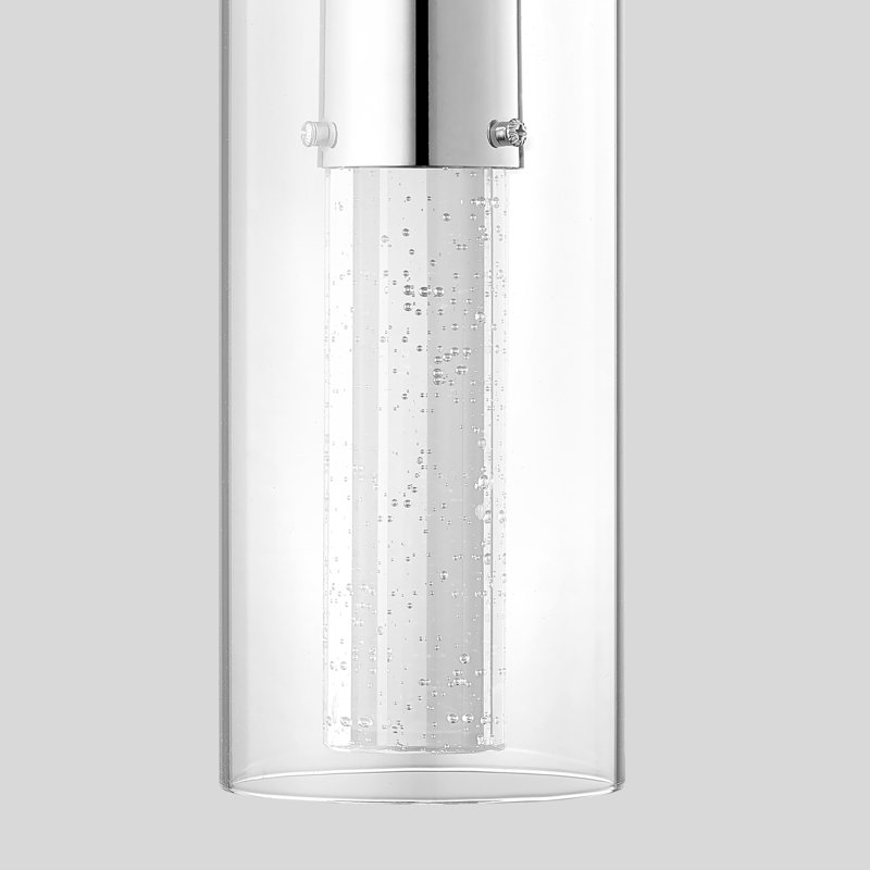 Wrought Studio™ Hughesville Droplet Infused Glass 1 Light Led Pendant ...