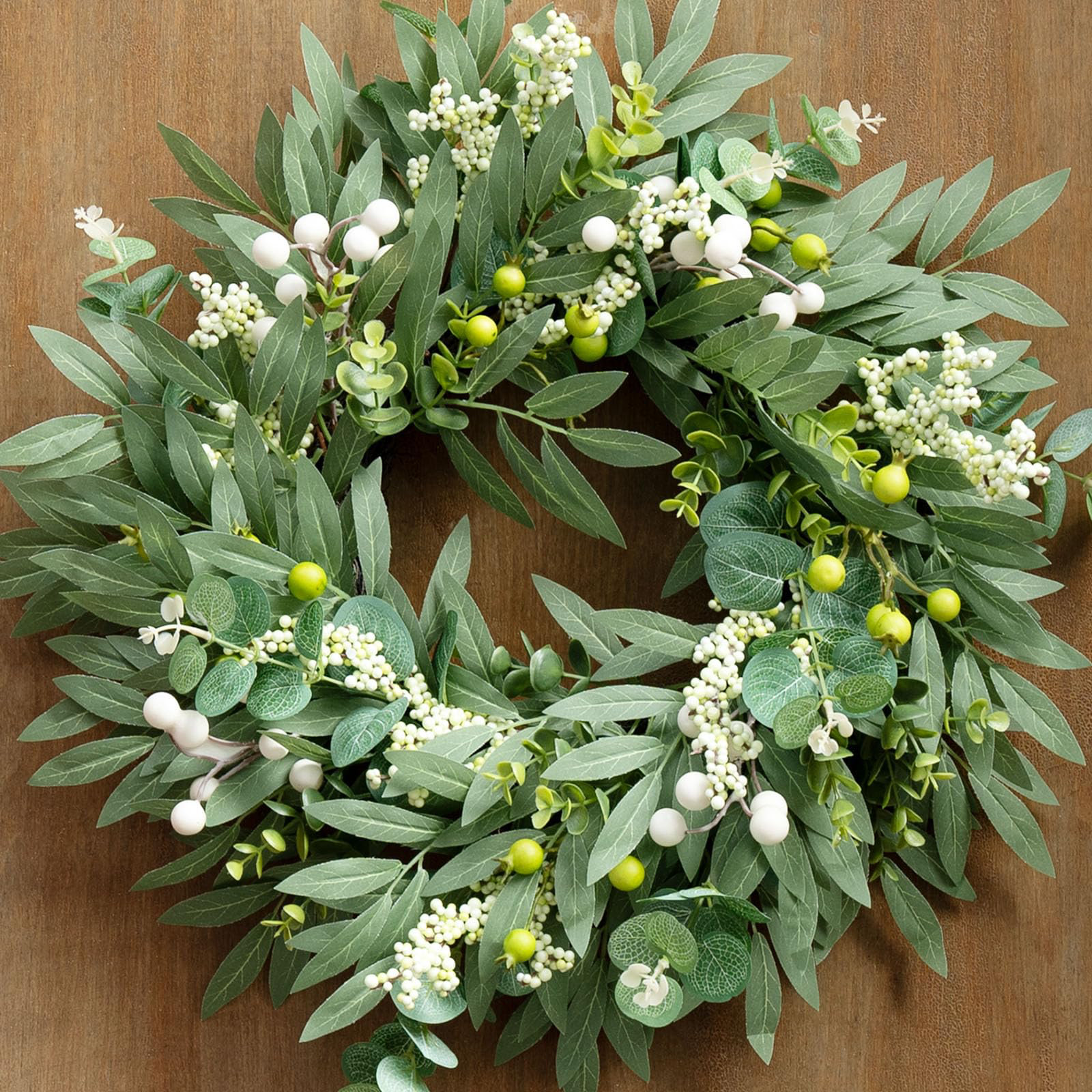 Primrue Door Wreath Green Eucalyptus For Front Door Wreaths Spring ...