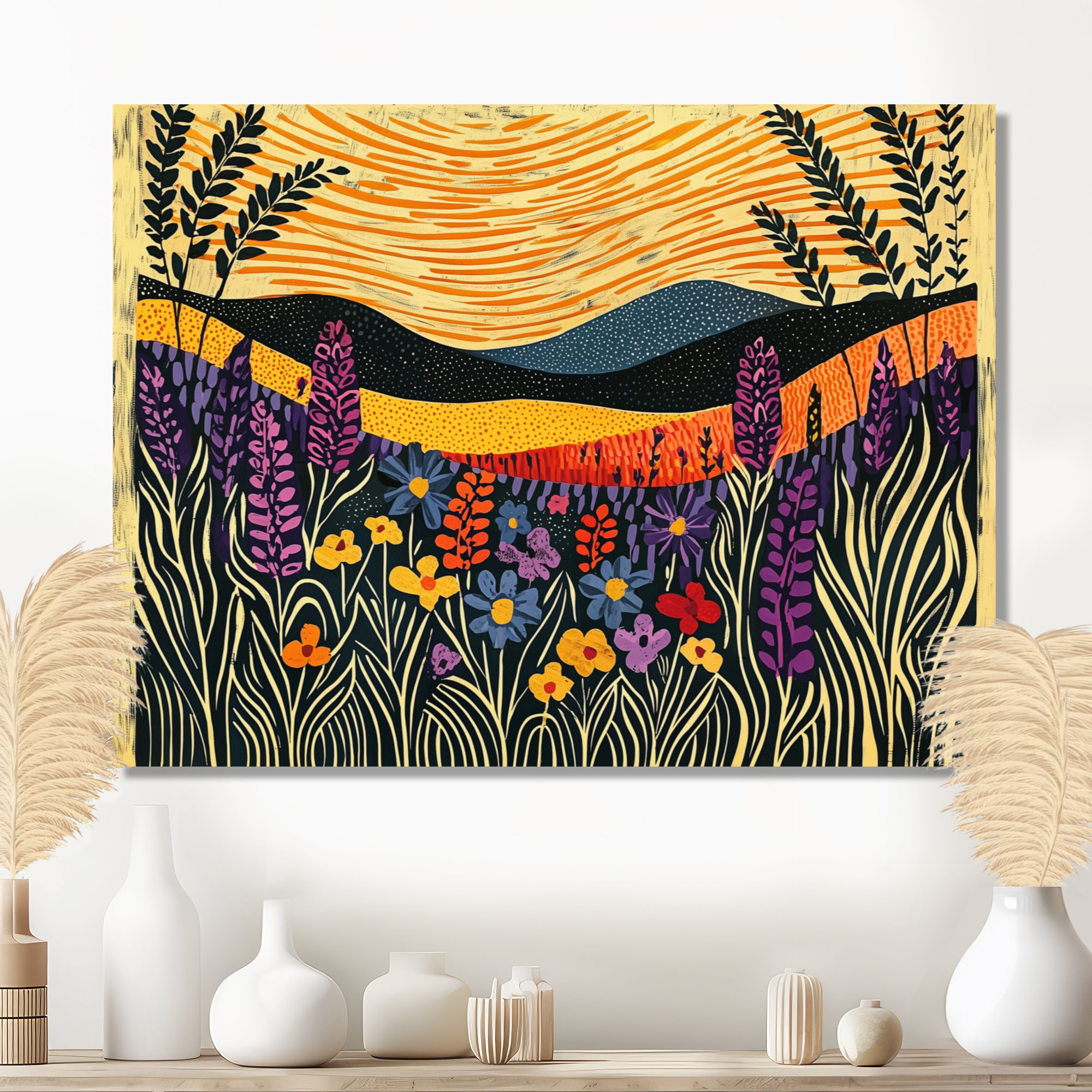 Lark Manor™ Irvyn Mosaic Meadow Optical Hoirizon II - MEADOW Wall Art ...