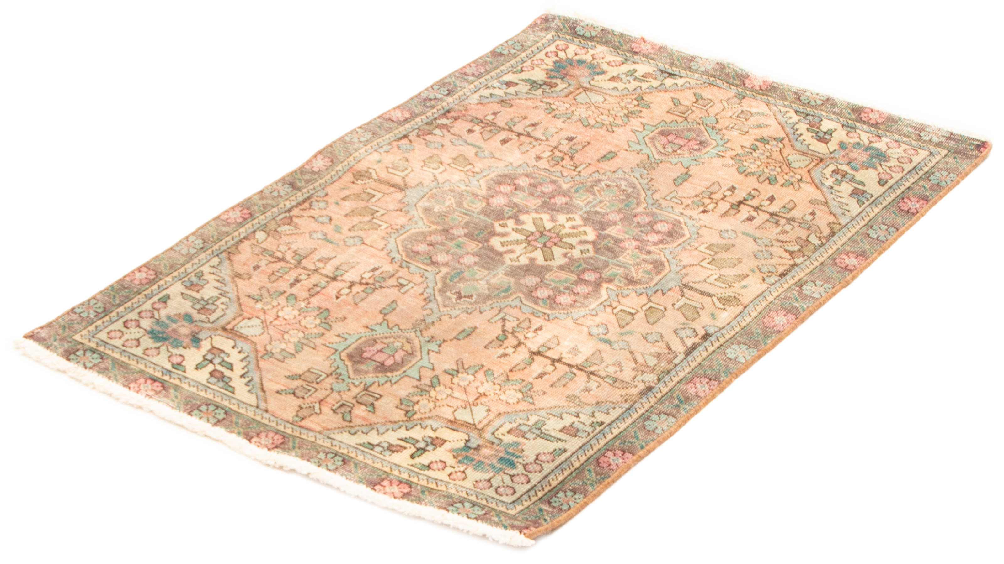 Bungalow Rose One Of Kind Handmade Antalya Vintage Copper Rug 3'1" x 4 ...