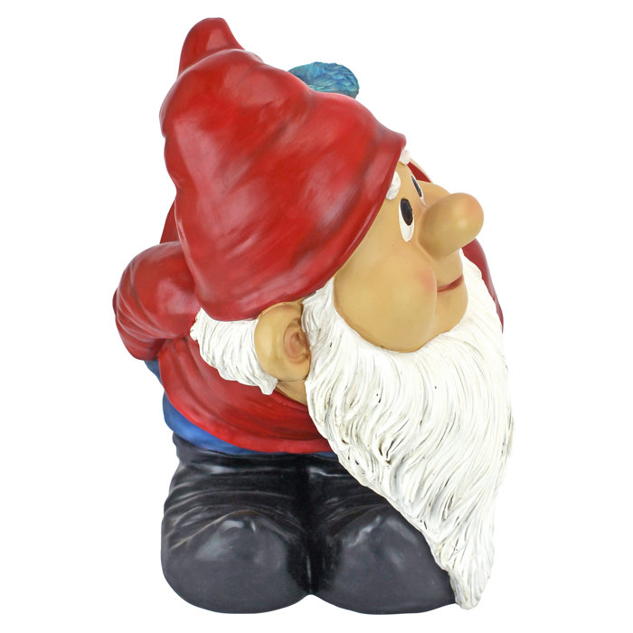 Design Toscano Loonie Moonie Bare Buttocks Garden Gnome Statue ...