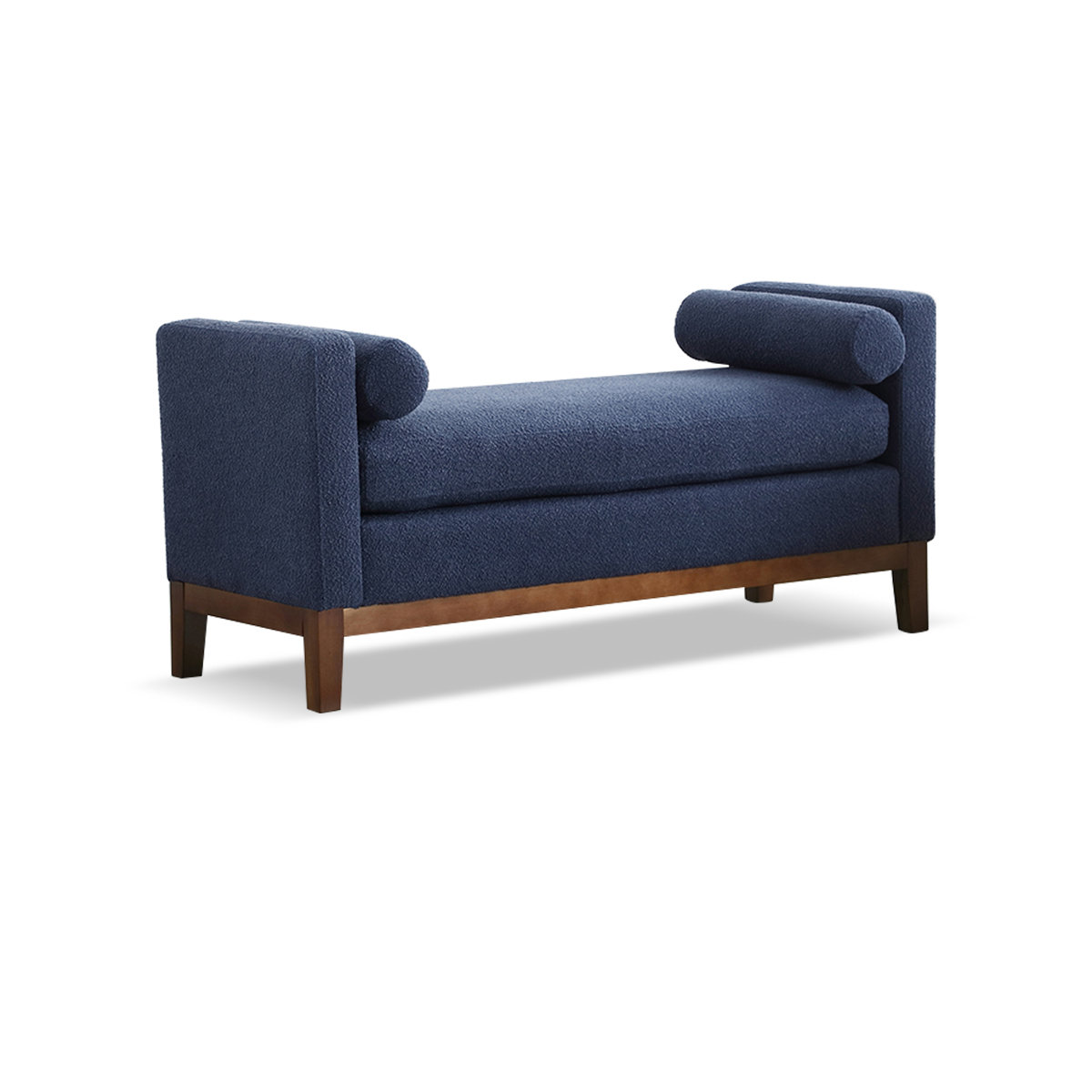 Corrigan Studio® Blue Solid wood + Polyester Bench | Wayfair
