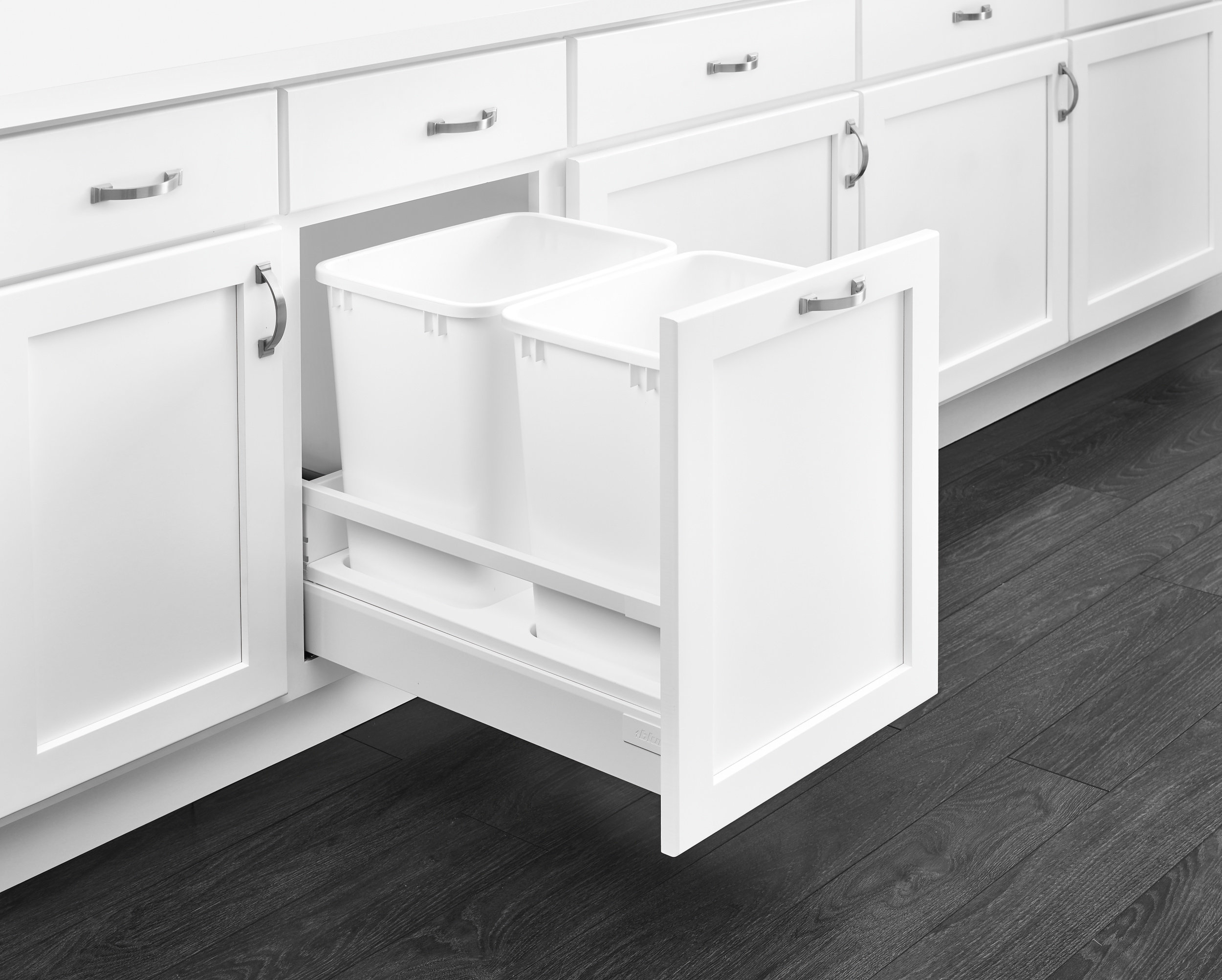Rev-A-Shelf Tandem Pull Out Waste/Trash Container with Soft Close ...