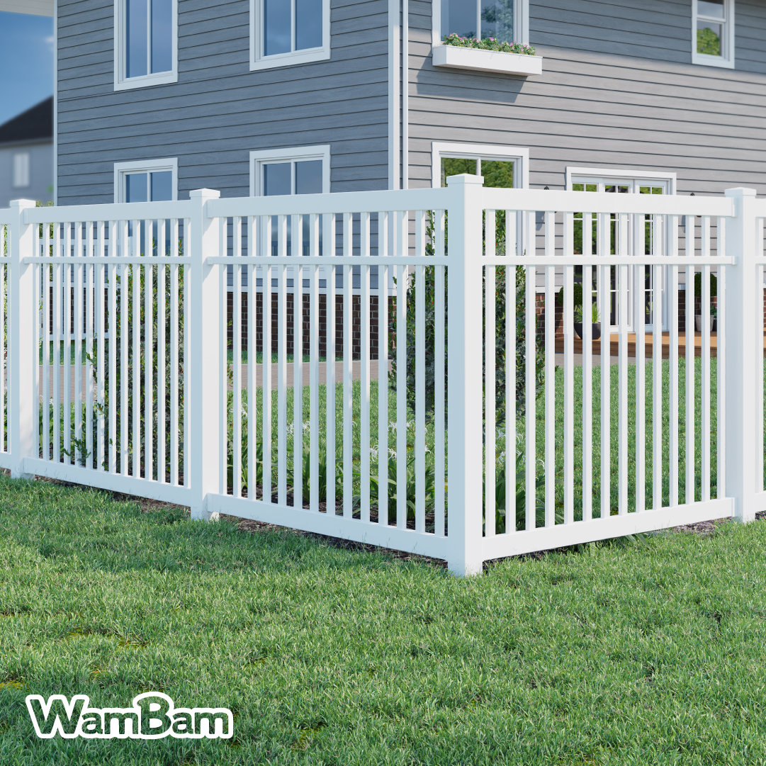 WamBam No-Dig Fence 5ft H x 6ft W (1 Fence Panel + 1 Fence Post) No Dig ...