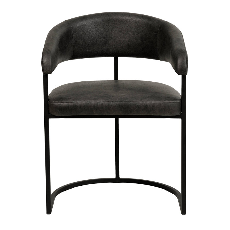 Hokku Designs Upholstered Dining Chair Curved Back Design Padded Seat ...