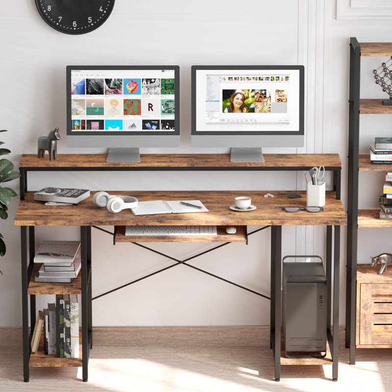 17 Stories Monquez Computer Desk & Reviews | Wayfair