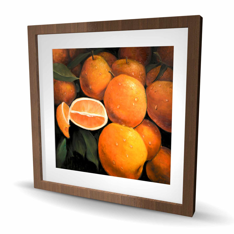 Lark Manor™ Fresh Oranges - Hyperrealist Food Print for Home Decor ...