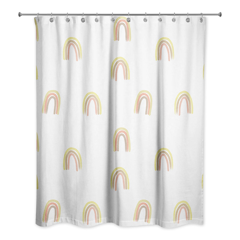 Corrigan Studio® Jashod Rainbow Single Shower Curtain | Wayfair