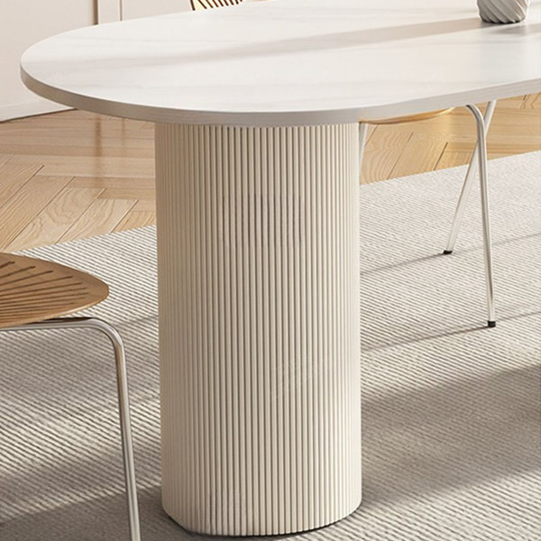 Graceful Nests Furnishings Light luxury simple semicircle dining table ...