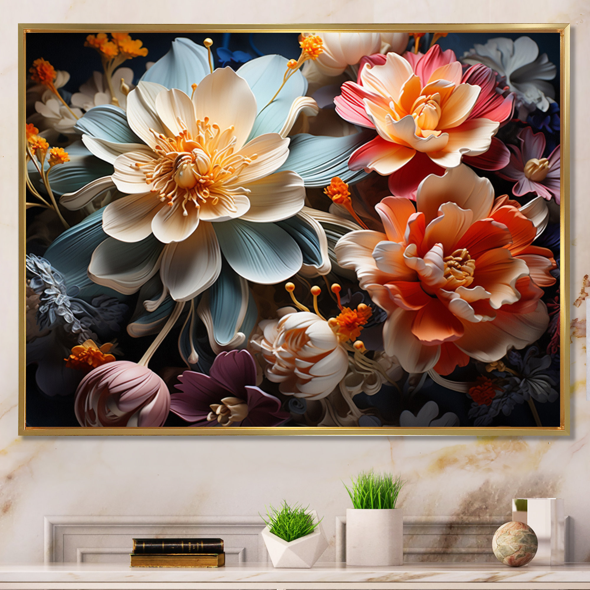 Winston Porter White Coral Abstract Still Lifes - Abstract Still Lifes ...