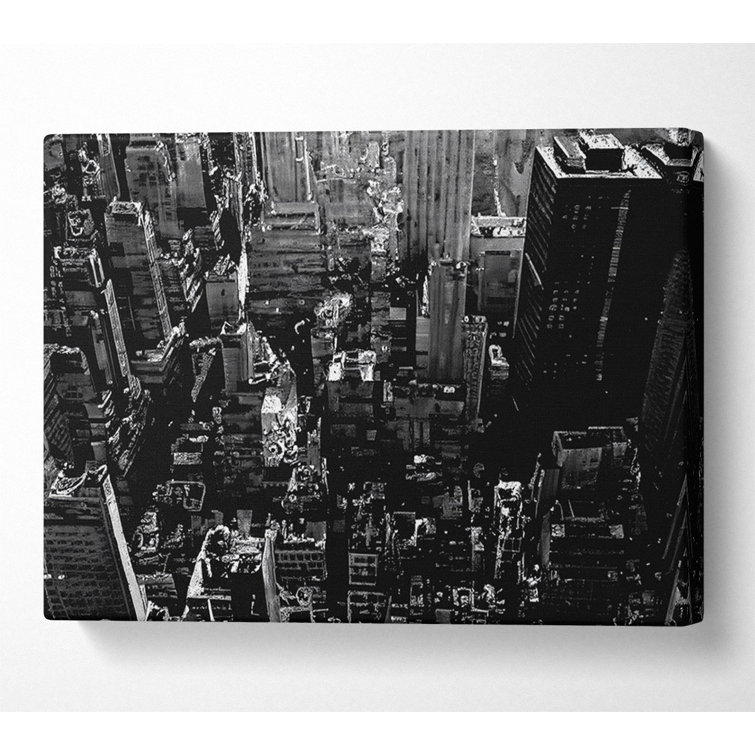 Latitude Run New York City Black And White - Wrapped Canvas Art Prints ...
