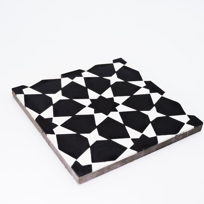 Moroccan Mosaic Tile House Medina 8" x 8" Cement Patterned Wall & Floor ...