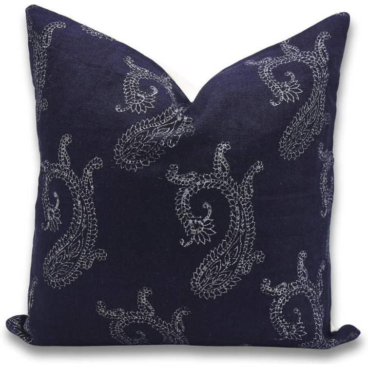 Canora Grey Shilee Floral Linen Indoor/Outdoor Pillow Cover | Wayfair