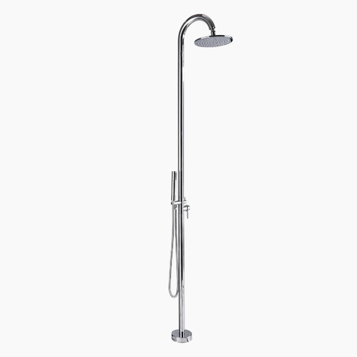 Juno Showers New Juno Exposed Outdoor Shower Head with Handheld Shower ...