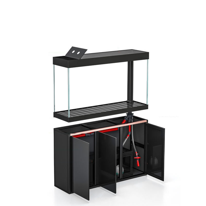 Lingxis Black Minimalist Rectangular Aquarium Tank | Wayfair