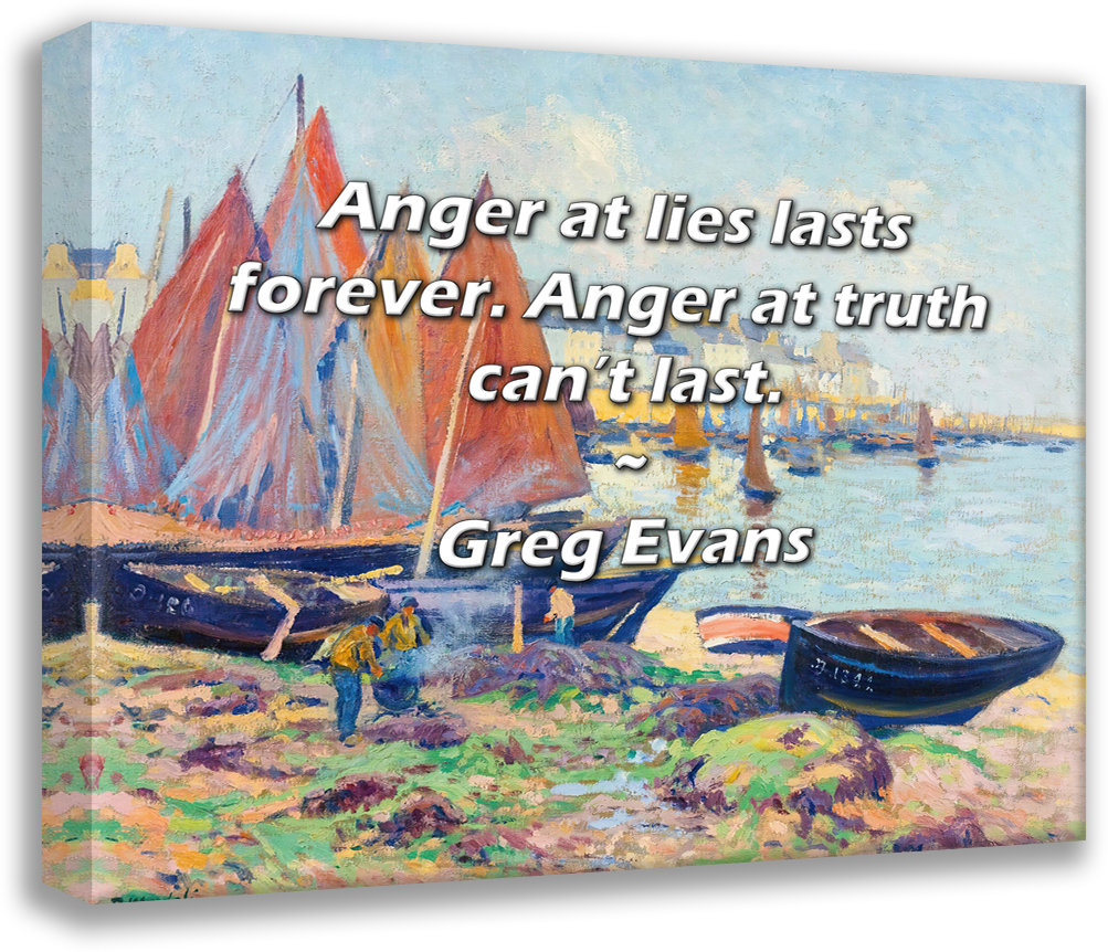 Astoria Grand Gallery Wrapped Canvas By Greg Evans: "Anger at lies ...